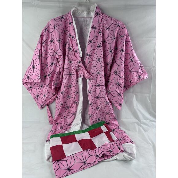 Unbranded | Costumes | Pink Nezuko Kamado Kimono Demon Slayer Robe ...